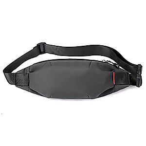 DAZZLESUN Men Waterproof Sling Bag Travel Waist Bag Woman Lightweight Gray Crossbody Shoulder Backpack for Biking Hiking Work