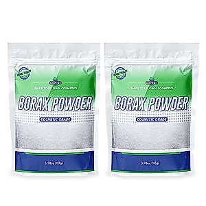 Myoc Borax Powder - 3.98 Oz, Borax Powder Bulk, Borax Powder for Laundry, Borax Powder for Hand Cleaner & Soap, Borax Powder for Slime, Borax for Washing Powder, Borax Powder for Laundry Bulk (Pack of 2)