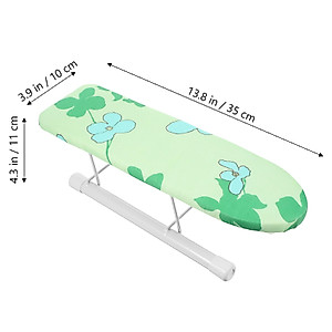 Homoyoyo Clothes Ironing Board Tabletop Ironing Board Portable Ironing Board Small Ironing Board Mini Ironing Board Compact Ironing Board Ironing Supply Travel Simple Ironing Table Fabric