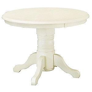 Homestyles Warwick Dining Table, W-42”, D-42”, H-30”, Off White