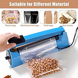 6 Pack Sealer Replacement Element Grip 300mmx2mm, Impulse Sealer Heating Element Service Spare Repair Parts Kit Heat Seal Strips for 12inch Heat Sealer, Suitable for Most Hand Sealers