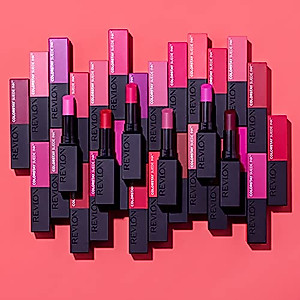 REVLON Lipstick, ColorStay Suede Ink, Built-in Primer, Infused with Vitamin E, Waterproof, Smudge-proof, Matte Color, 009 In Charge, 0.09 oz.