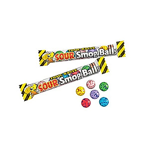 TOXIC WASTE | 3-Pack Bags of Sour Smog Balls | Deliciously Hard Candy with a Chewy Sour Center - 6 Flavors: Lime, Cherry, Strawberry, Lemon, Blue Raspberry, and Grape