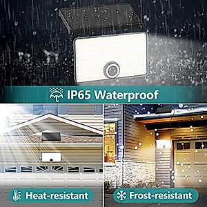 Motion Sensor Outdoor Lights,2000 Lumens 88 LED Solar Motion Sensor Lights Waterproof Security ,Wall Mount Dusk to Dawn Sensor Outdoor Lighting for Front Door Shed Patio Barn Garden Garage (1 Pack)