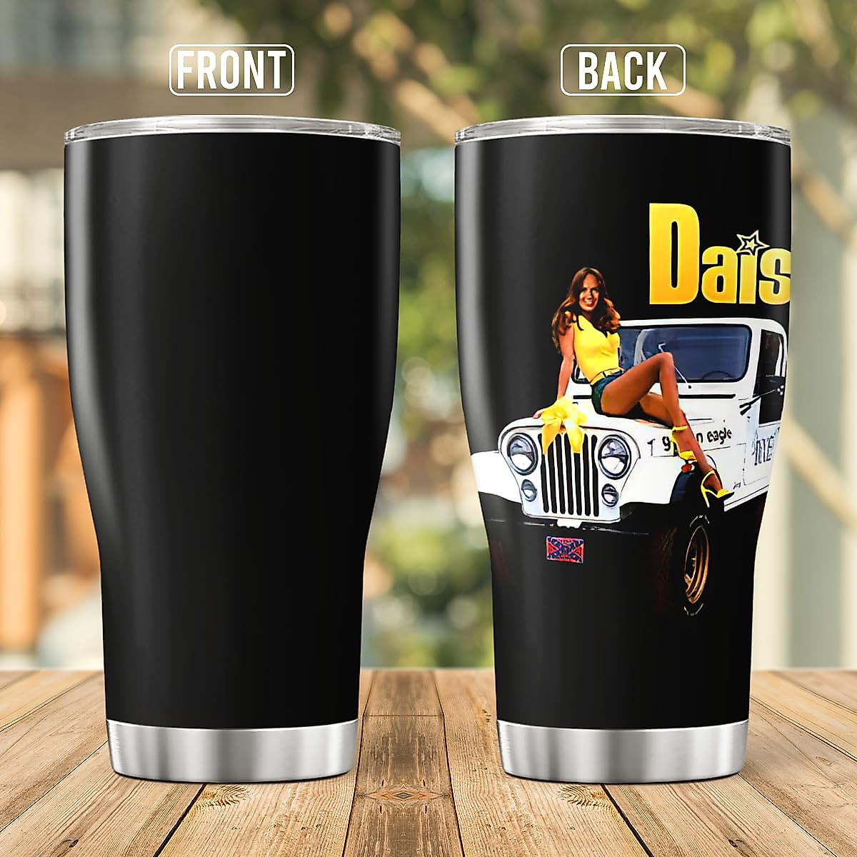 Tumbler 30 Oz Daisy Coffee Duke Stainless And Insulated Dixie Steel with Lid and Straw