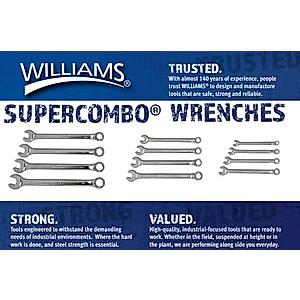 Williams 1216SC Super Combo Combination Wrench, 1/2-Inch