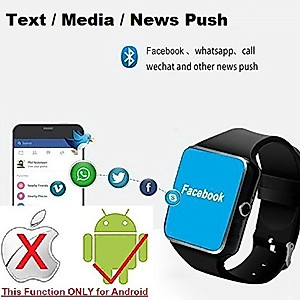 CNPGD Smart Watch for Android Phones Samsung Iphone Compatible Quad Band Unlocked Watch Cell Phone for Men and Women Touch Screen Fitness Tracker Pedometer Sleep Monitor