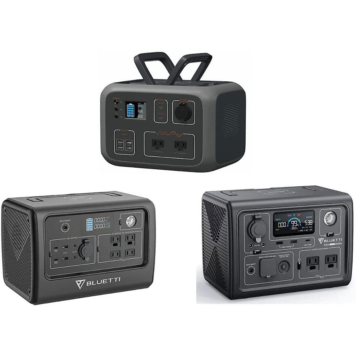 T POWER Car Charger for BLUETTI EB3A EB70 EB70S Rockpals NinjaBatt OKPRO Portable Power Station 200W 250W 300W & 500 Watt Solar Generator Auto ADC Adapter Power Supply