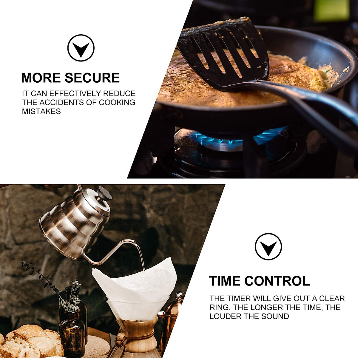 HANABASS 60 Minutes Kitchen Timer Pot Kitchen Timer Mechanical Kitchen Timer Cooking Pot Kitchen Timer Rotating Kitchen Timer Metal Mechanical Rotating Kitchen Timer Reminder