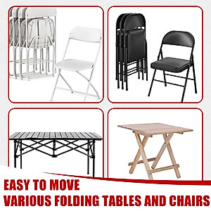 ZHAIUPON Folding Chair Dollies,Steel Folding Chair Storage Cart,L-Shaped Folding Chair Rack Trolley for Commercial,Home Kitchen,Flat Stacking Plastic Resin,Wood Chairs