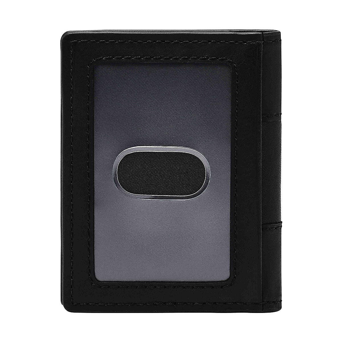 Fossil Men's Everett Leather Bifold Card Case Wallet, Black, (Model: ML4399001)