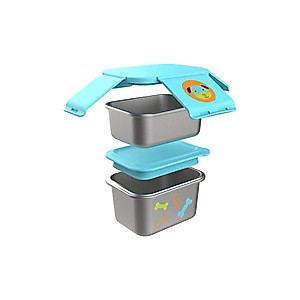 Skip Hop Toddler Stainless Steel Lunch Box Kit, Zoo, Dog