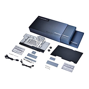 Phanteks (PH-GB3090TIGB_BK01_BP) Glacier G3090Ti GIGABYTE for GIGABYTE AORUS Xtreme/Gaming RTX 3090 Ti, Nickel-Plated Copper Block, Acrylic, Aluminum Cover Plate, Digital-RGB, Black