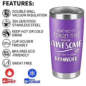 Gifts for Mom From Daughter Son - Mothers Day Birthday Gifts for Women - Sometimes You Forget You Are Awesome - Inspirational Mug Birthday Gift for Mom, Grandma from Daughter Son - 20 Oz Tumbler