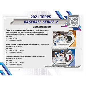Topps 2021 Series 2 Baseball Hanger Pack