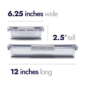 NANBUZZ SOLUTIONS Deli Keeper with Airtight Lid & Drip Tray for Food Storage