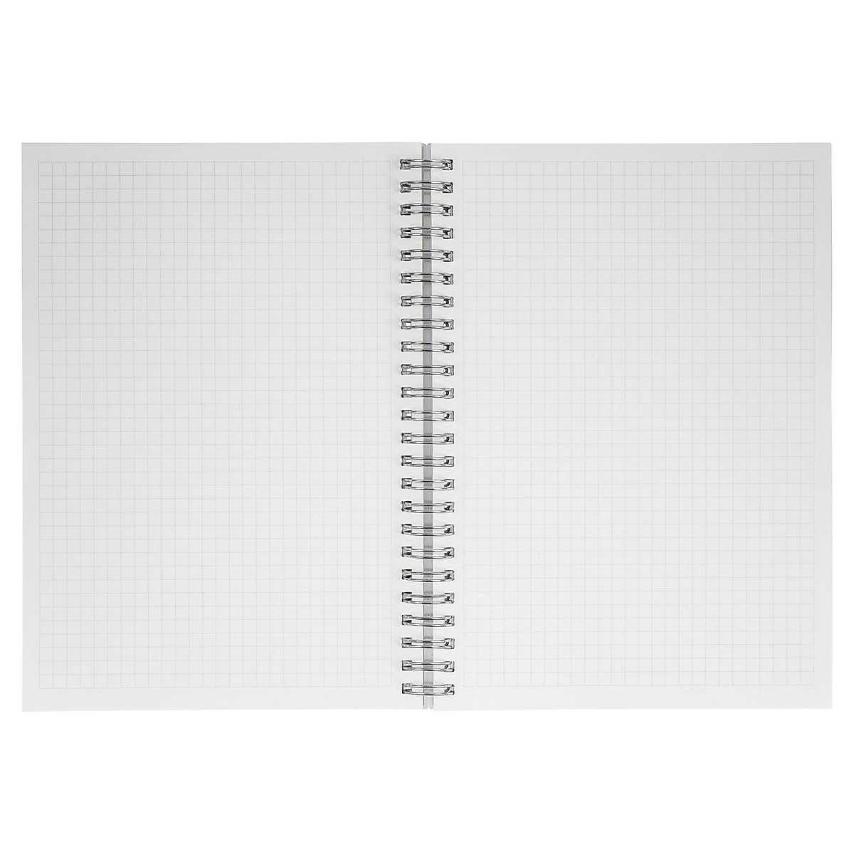HULYTRAAT Hardcover Graph Ruled Spiral Notebook, 5.8 x 8.3 Inches A5, Transparent, 160-Page 80-Sheet Square Grid Journal (AWPPS1)