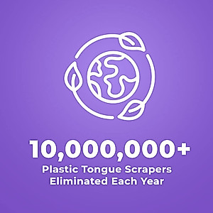 Tongue Scrapers 3 Pack, Single Handle Stainless Steel