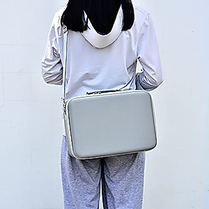 Hard Carrying Case for Meta/for Oculus Quest 2 All-in-One VR Gaming Headset and Touch Controllers, Travel Storage Bag with Silicone Face Cover & Lens Protector for Quest 2 Accessories - Grey