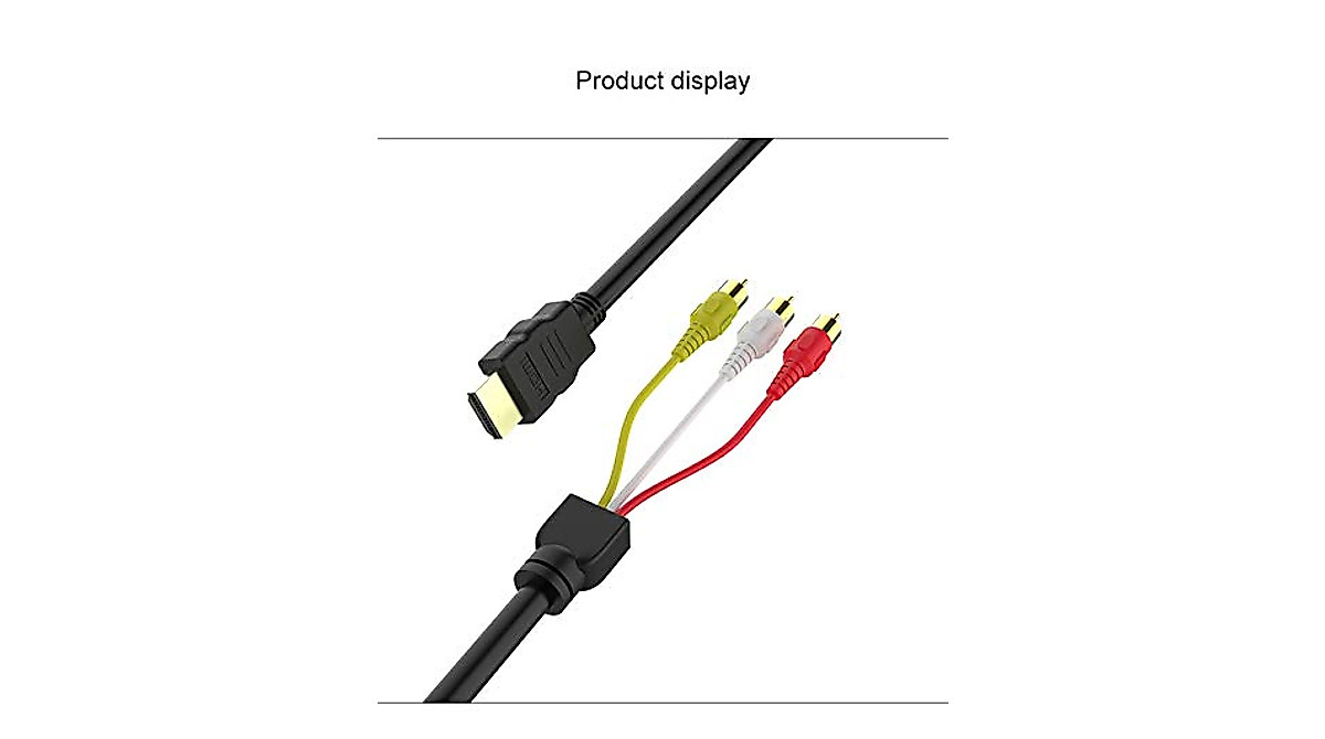 HDMI to RCA Cable 1080P | Easy Plug & Play for Legacy Devices