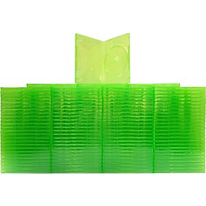 (100) Empty Standard Translucent Green Replacement Games Cases - Compatible With XBox 360 - #VGBR14XBOX