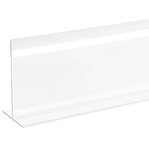 Shelf Divider Case Divider T Shape Clear Acrylic - 36" L x 3" H