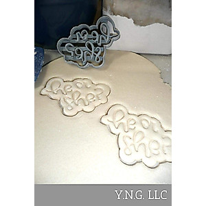 CUPCAKE OR STUD MUFFIN GENDER REVEAL BABY SHOWER SET OF 3 COOKIE CUTTERS MADE IN USA PR1204