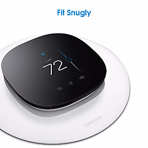 CaseBot Wall Plate for Ecobee3 Lite / Ecobee3 SmartThermostat, Practical Trim Kit, Easy Installation, Durable Polycarbonate Material, Stylish Design (White)