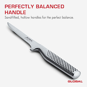 Global GF-31-6 1/4 inch, 16cm Heavyweight Boning Knife, 6, Stainless Steel