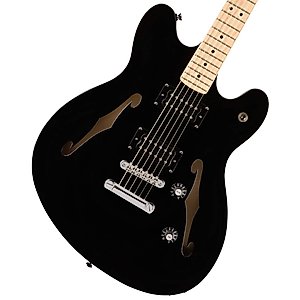 Squier Affinity Series Starcaster Electric Guitar, with 2-Year Warranty, Black