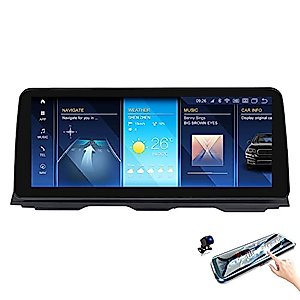 Android 12 Car Stereo GPS Sat Nav for BMW 5 Series F10/F11 520 523 525 530 Touchscreen Multimedia Player Mirror Link TPMS CarPlay + DVR,8-core 4+64-2013-2016 NBT 12.3 inch
