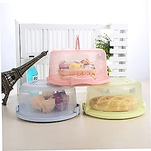 FELTECHELECTR Kitchen Cake Boxes with Lids Fridge Storage Organizer Food Storage Box with Handle