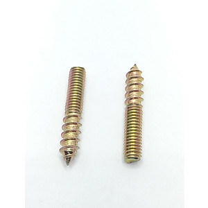 Hanger Bolt M6x35 Double Headed Bolt Self-Tapping Screw for Furniture 20Pcs