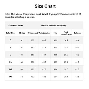 Comdecevis Men's Cargo Jogger Pants Stretch Sweatpants Slim Fit Tactical Pants with Zipper Pockets Casual Trousers Black 3X-Large