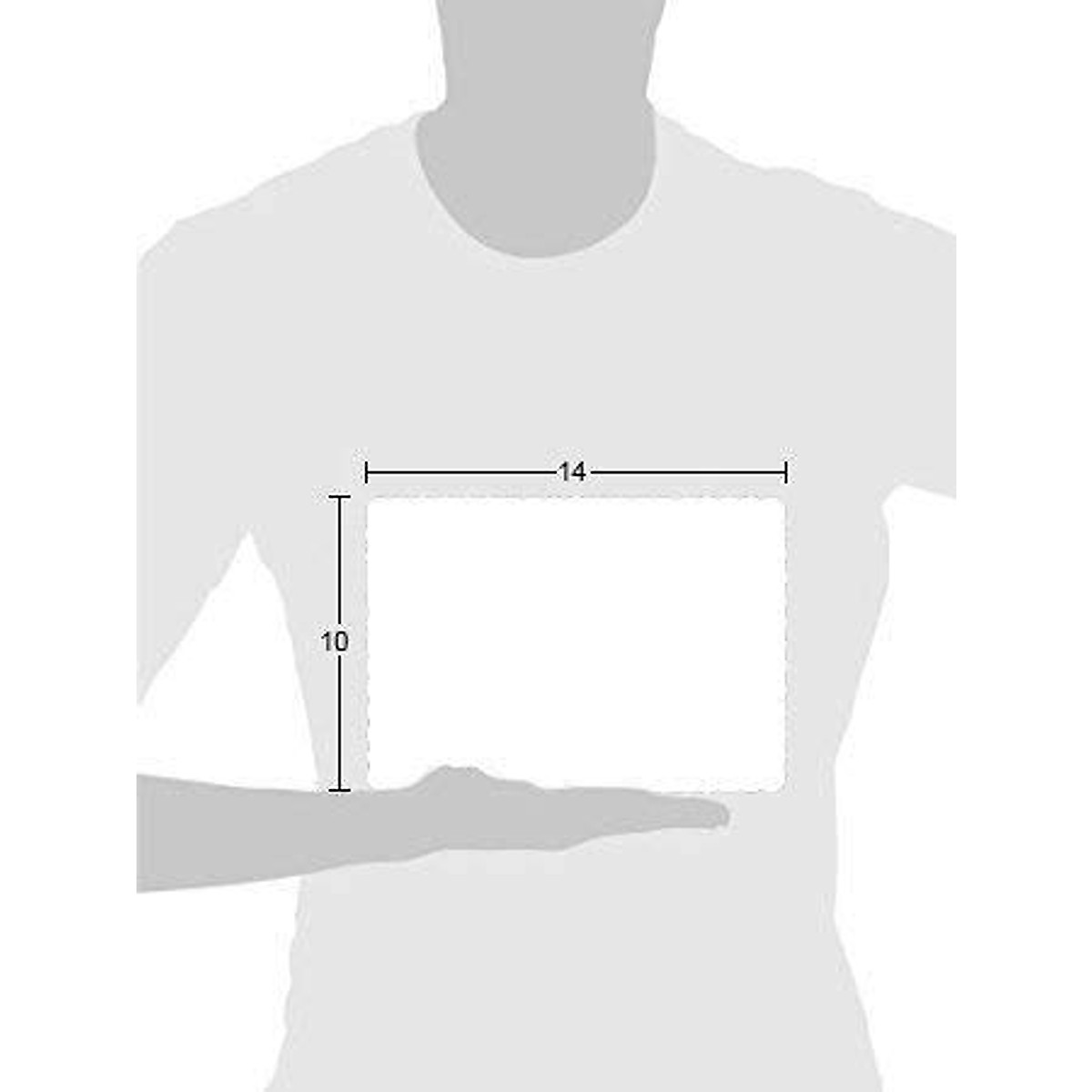 Paper Placemats for Dining Table – Disposable Scalloped Edges Blank Table Mats Great for Parties and Christmas Table Decorations 10"x14" 47 Pack (White)