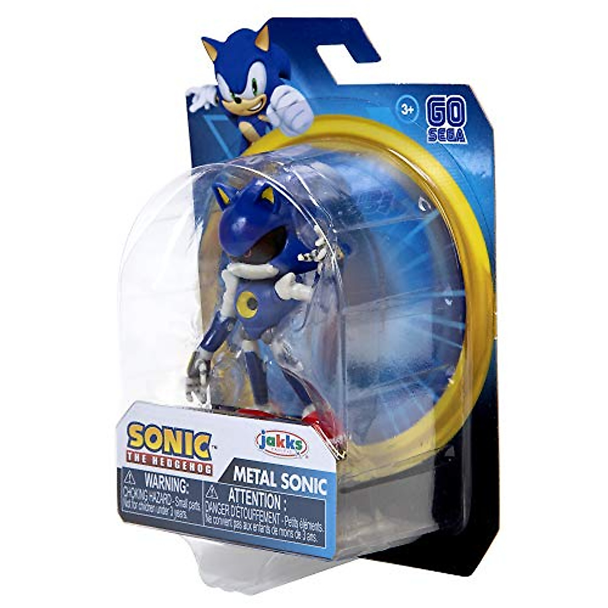 Sonic The Hedgehog Action Figure 2.5 Inch Metal Sonic Collectible Toy , Blue, 3 years