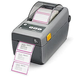 ZEBRA ZD410 300 dpi Direct Thermal Only Desktop Printer - USB and USB Host, Modular Connectivity Slot - 2" Print Width, 4 IPS, Monochrome Barcode Label Printer - ZD41023-D01000EZ YKGAV