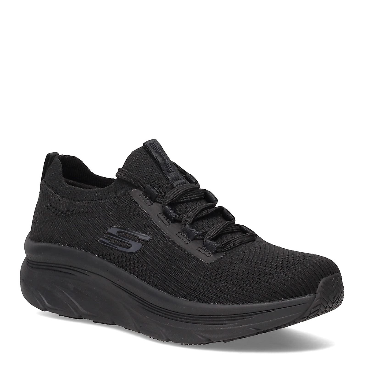 Skechers Women's Slip on Athletic Styling D'Lux Walker SR Health Care Professional Shoe, Black, 10