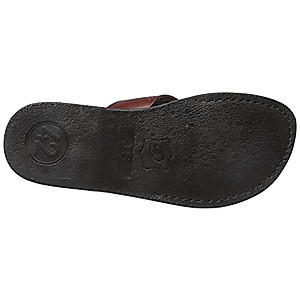 Jerusalem Sandals Jesse - Leather Woven Strap Sandal - Brown