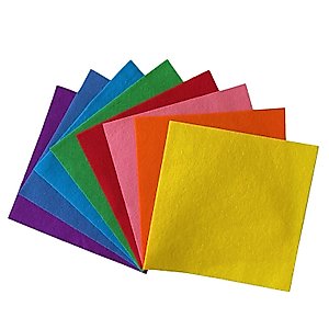 100% Wool Craft Felt Color Assortments: 8 Bright Colors