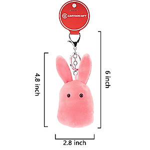 Toilet-Bound Hanako-Kun Plush Mokke Keychain Pink Mokke Plush Toy- 4.8"