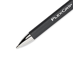 Paper Mate 85580 Flexgrip Elite Retractable Ballpoint Pens, Medium Point, Black, 12-Count