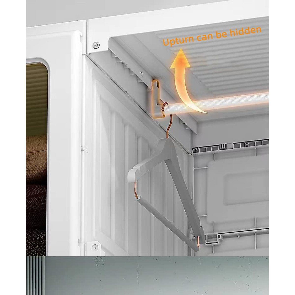 Tinure Portable Cube Wardrobe, Foldable Wardrobe Closet Clothes Organiser, 6/8/10/12/15 Storage Cubes, Magnet Doors, Odorless Material, Stable Structure, Easy Assemble，White (W15-D11-H2)