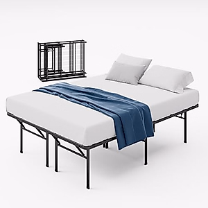 ZINUS SmartBase Heavy Duty Mattress Foundation, 18 Inch Metal Platform Bed Frame, No Box Spring Needed, Sturdy Steel Frame, Underbed Storage, King
