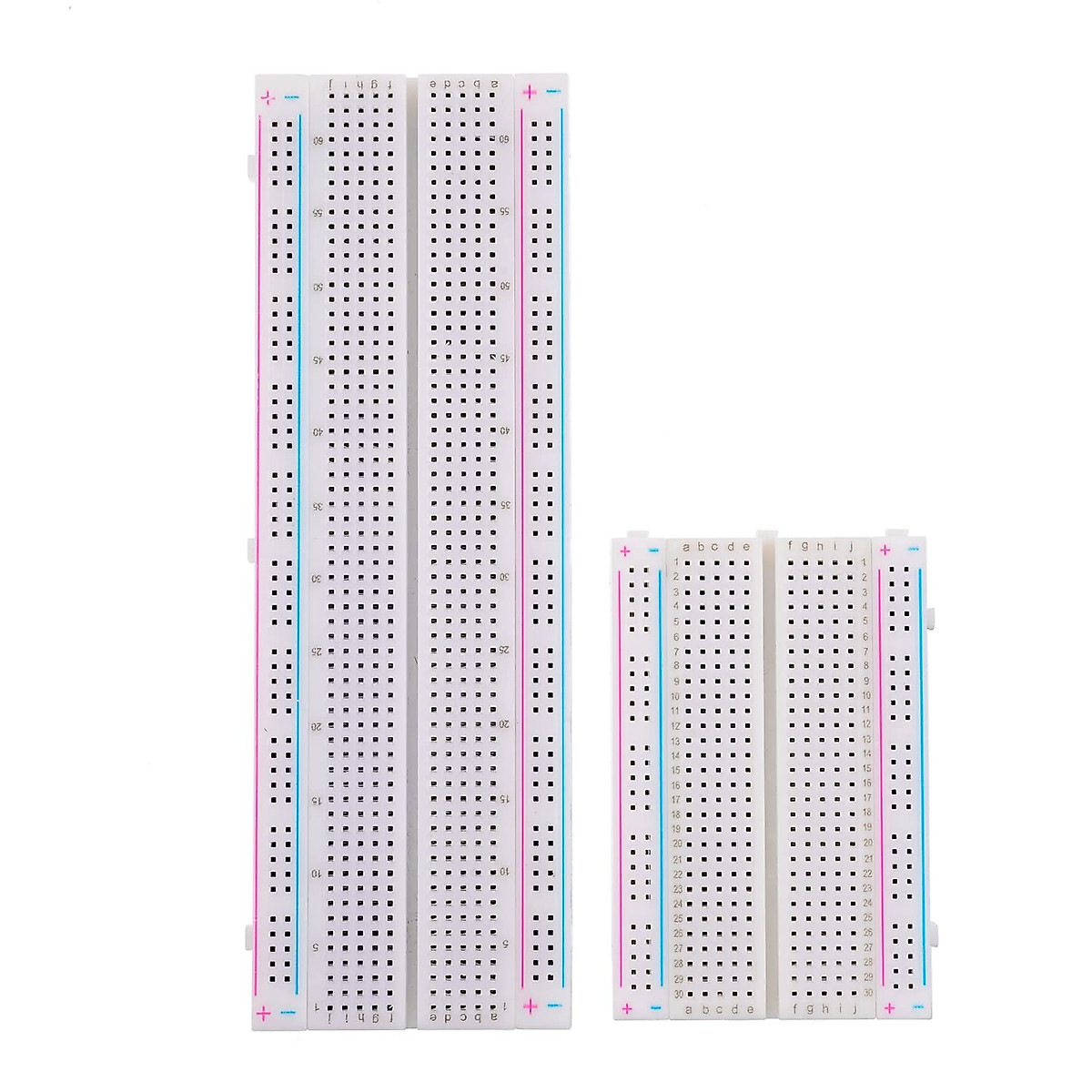 HUAREW Breadboard Kit with Power Supply Module， Jumper Wires，Battery Clip，830 & 400 tie-Points Breadboard