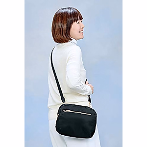 Travelon Women's Anti-Theft Tailored E/w Organizer, Onyx, 9.5 x 7.5 x 2.5