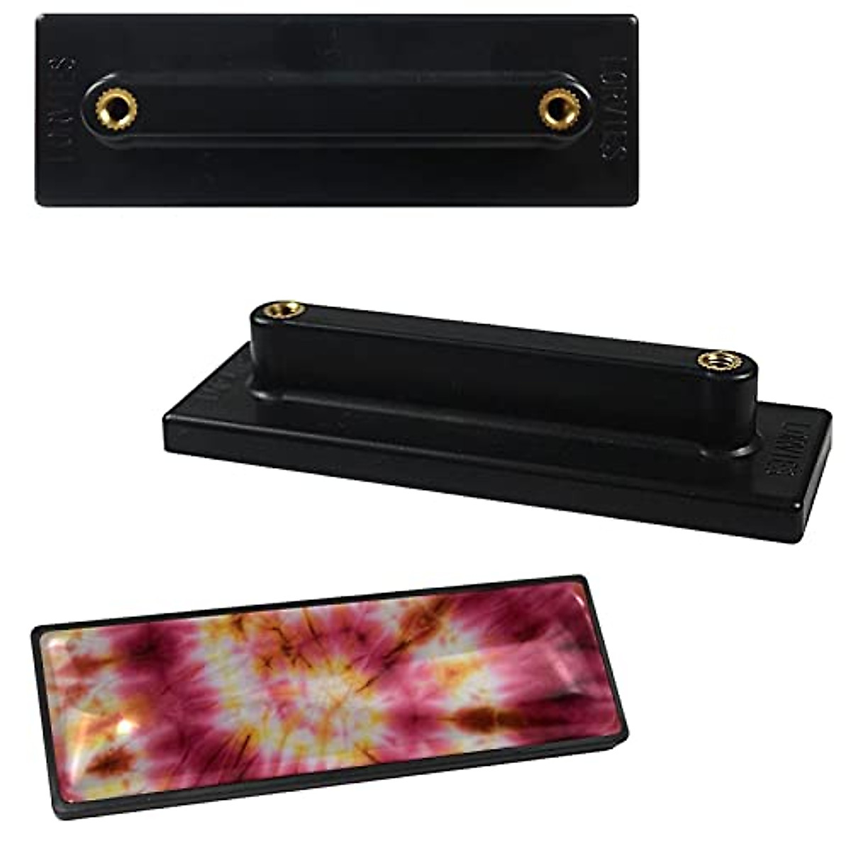 4 Pack 3.6In Double Holes Handles Pulls, Tie-dye Printing Decorative Kitchen Cabinet Dresser Drawer Closet Cupboard Door Handles Pulls for Home Bedroom Bathroom