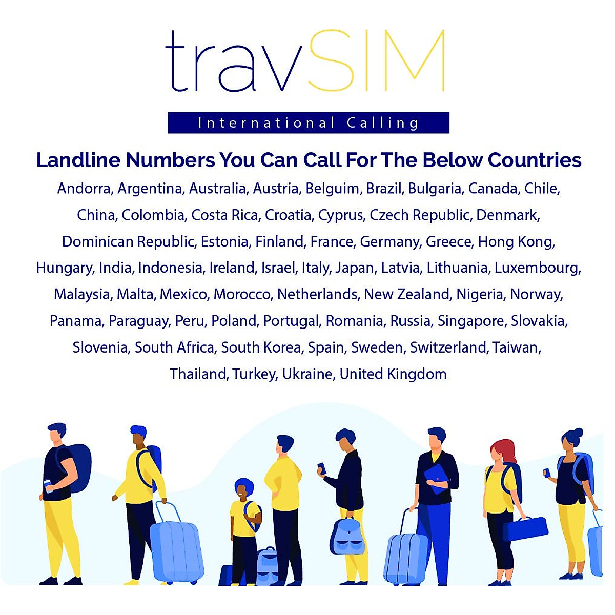 travSIM USA SIM Card (Lycamobile SIM Card) Valid for 30 Days – 6GB 3G 4G LTE Mobile Data - United States Lycamobile US SIM Card (Unlimited USA & International Calls & Texts)