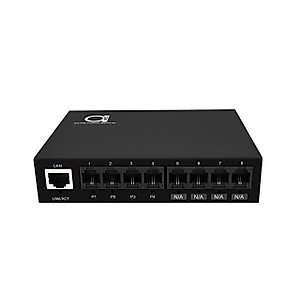 4 x POTS RJ11 Telephone and Gigabit Ethernet Over Fiber Converter - Multiplexer - Extender Set of FXS FXO Units - Universal Single and Multimode - 1 km MM (0.6 mi) 20km SM (11.4 mi) - Voice Over Fiber