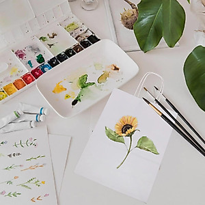 Joybe 300 Pack 6x3.25x8 Inch Small White Paper Bags with Handles Bulk, Kraft Paper Gift Bags for Birthday Party Favors Grocery Retail Shopping Business Goody Merchandise Craft Blank Sacks (300pcs)